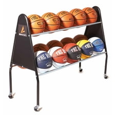 CHAMPRO Monster Rolling Basketball Ball Cart, Holds 18 Basketballs ...