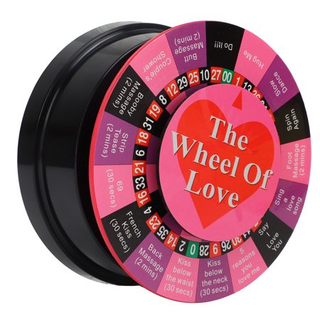 Mini Wheel Of Love, Turntable Funny The Wheel Of Love Game For Dates ...
