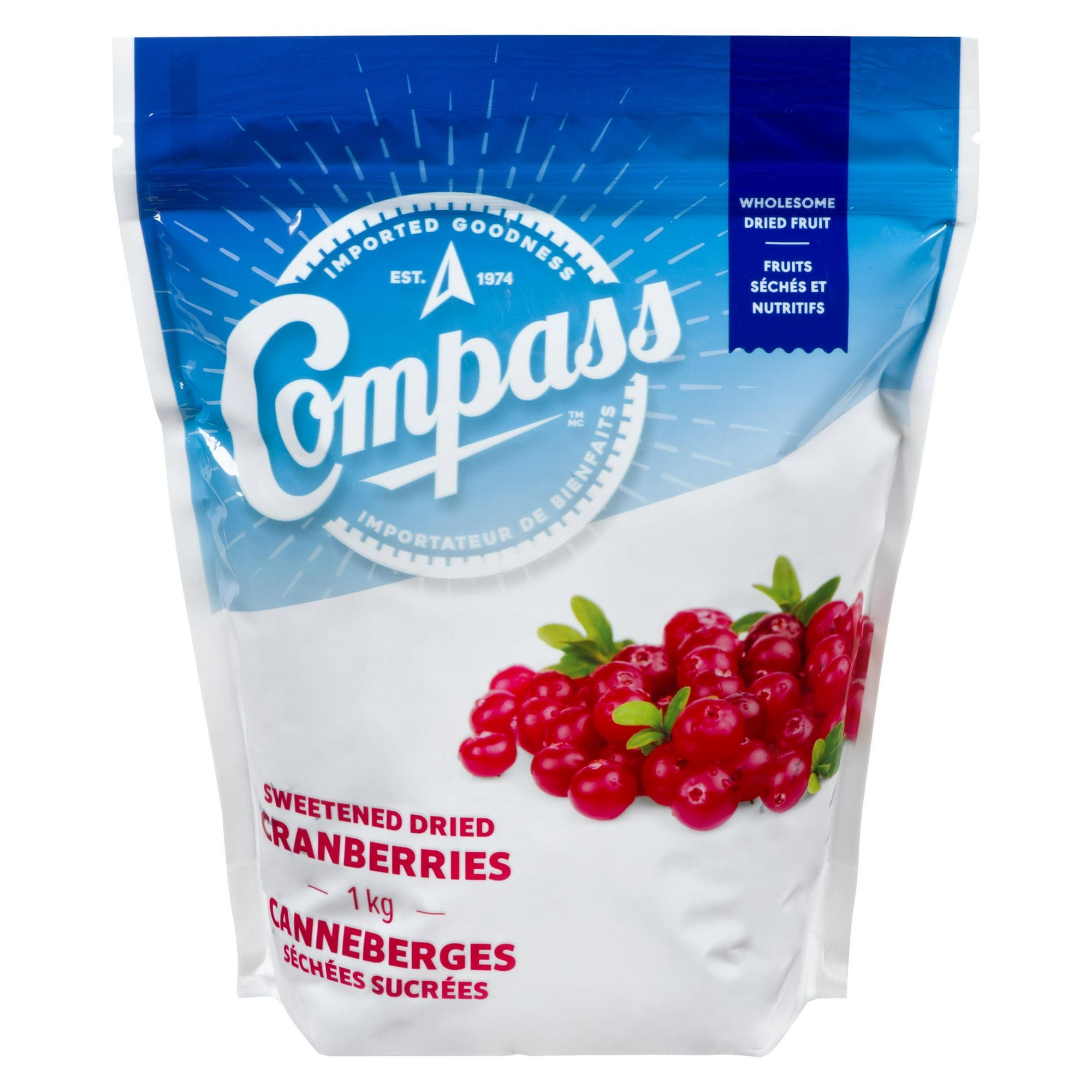 Click here for Compass Dried Cranberries 1 Kg prices