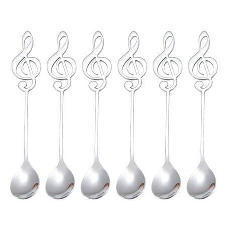 AMERTEER Music Note Spoons Stainless Steel Creative Musical Notation ...
