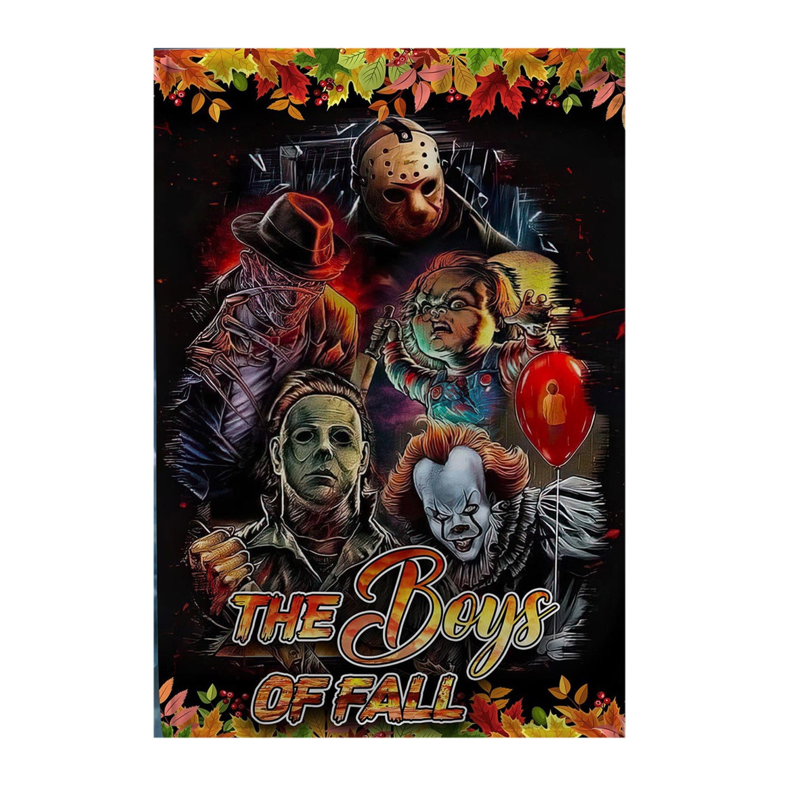Garden Banner Decoration With Halloween Horror Elementss Garden Banner ...