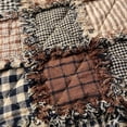 Brown & Black Charm Pack 5 inch Precut Plaid Cotton Homespun Cabin ...