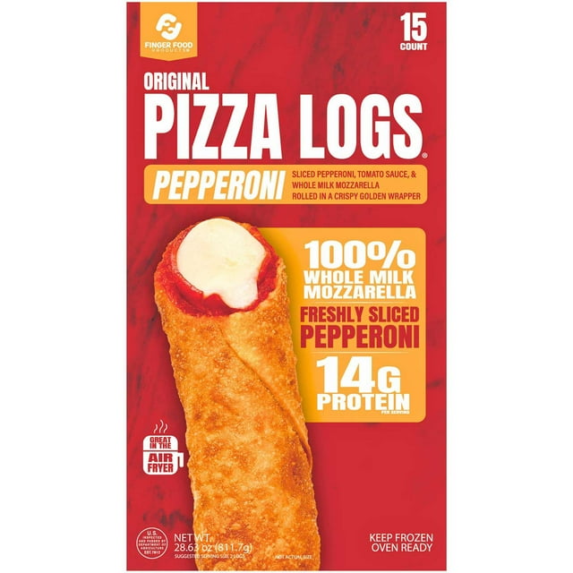 Finger Food Original Pizza Logs, Pepperoni & Cheese, Frozen, 1.9 oz ...