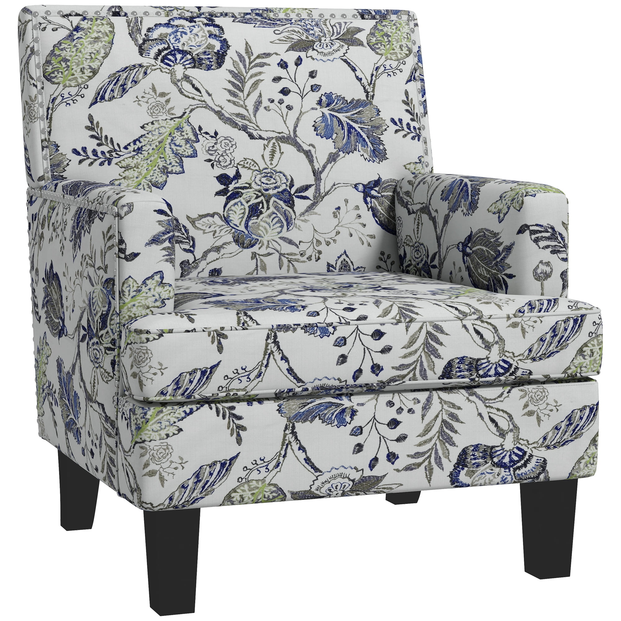 Click here for Homcom Modern Accent Chair With Floral Pattern Nai... prices