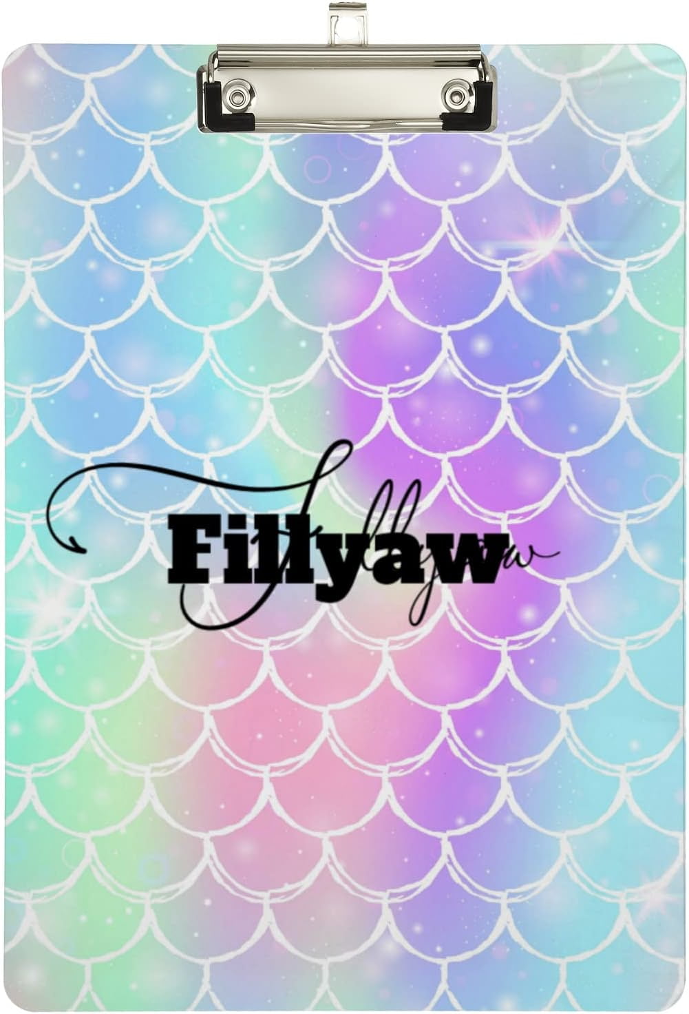 FMSHPON Mermaid Clipboard Hardboard Wood Nursing Clip Board and Pull ...