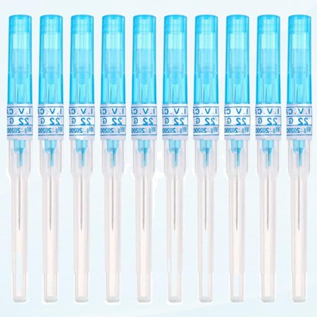 Puncture Needles 10 Pieces 22G IV Catheter Needle Kit Puncture for IV ...