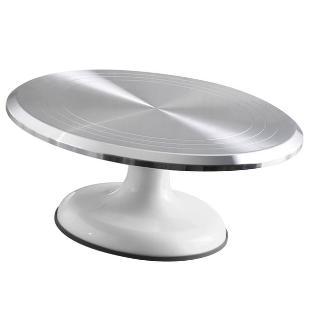 Aluminium Alloy Revolving Cake Stand,10 Inch Revolving Cake Cake ...