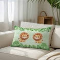 Cartoon Lion Throw Pillow Cover 20 x 26 Inch Decorative Pillow Cover ...