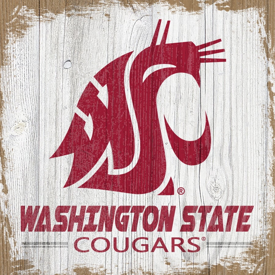 Washington State Cougars 6'' x 6'' Team Logo Block - Walmart.com ...