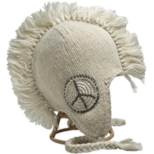 nirvanna designs ch82p peace mohawk hat with fleece, white - Walmart.com