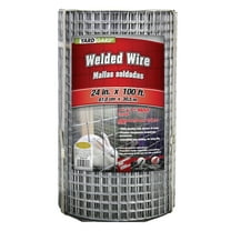 YARDGARD 24x25ft Coated Galvanized Welded Wire, 16 Gauge, 1/2x1in Mesh ...