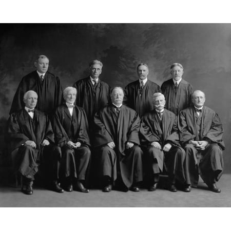Taft Court. United States Supreme Court Group Portrait. Center Front Is ...