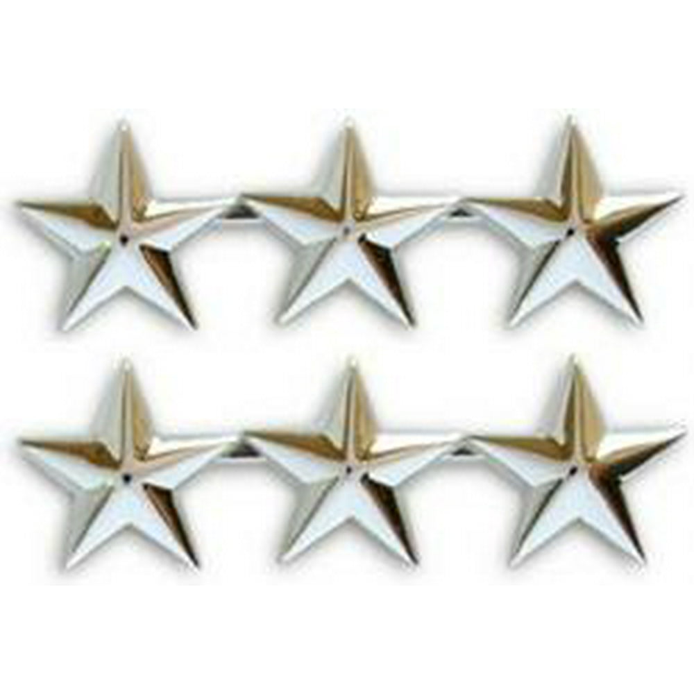 USMC Lt. General 3 Star Collar Rank Insignia - Walmart.com - Walmart.com