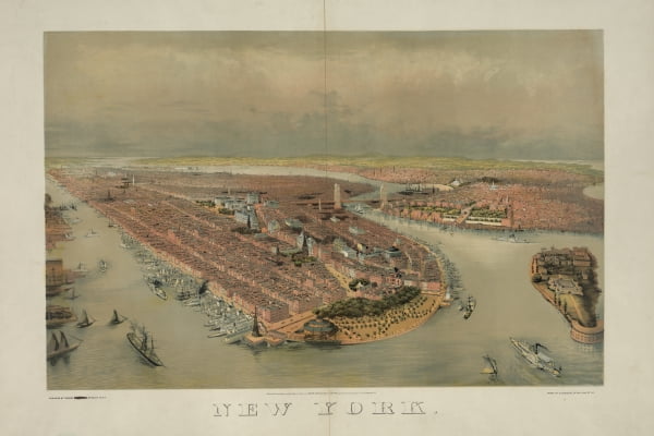 Print: New York, 1874 - Walmart.com