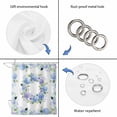 Blue Purple Hydrangea Shower Curtains for Bathroom, Waterproof Fabric ...
