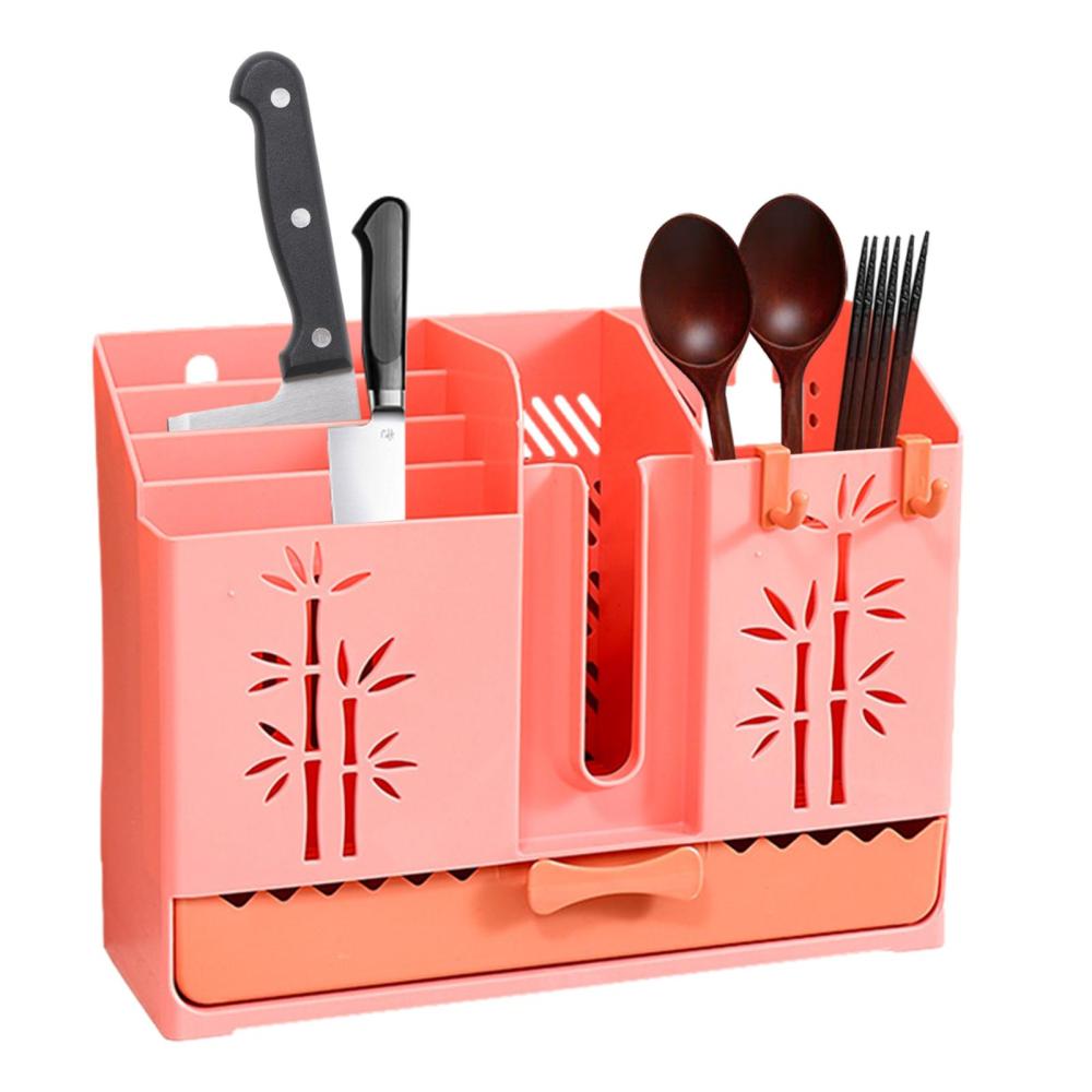 Utensil Holder for Wall|Divided Cutlery Basket Rack with Removable ...