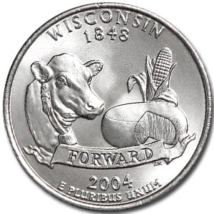 2004-P Wisconsin State Quarter BU - Walmart.com