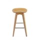 Boraam Bali 29" Backless Swivel Wood Bar Stool, Natural Finish ...