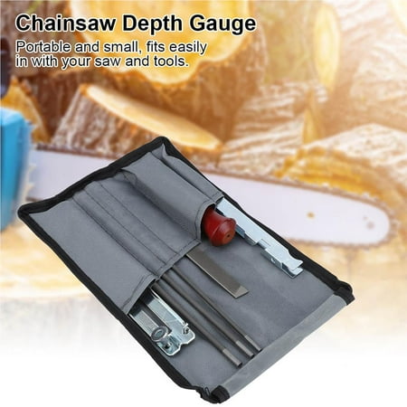 8Pcs/Set Chainsaw Files Depth Gauge File Kit Chain Saw Files Set Chain ...