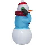 Giant Christmas Airblown Shivering Snowman Inflatable Outdoor Yard ...