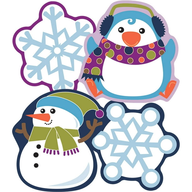 Carson Dellosa CD-120176 Winter Mix Cut Outs - Walmart.com