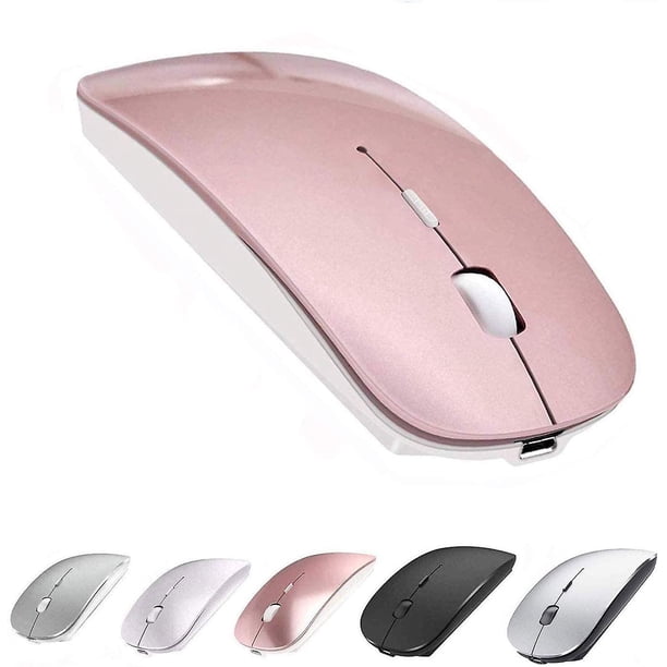 Ratón inalámbrico recargable con Bluetooth para Macbook Pro, ratón ...