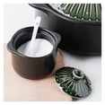 Ceramic spice container with lid and spoon, sugar bowl for salt, salt ...