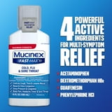 Mucinex Fast-Max Cold, Flu, & Sore Throat Relief Medicine, OTC Cough ...