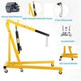 Folding Engine Hoist, 2 Ton 4400 Lbs Engine Crane Heavy Duty Engine ...