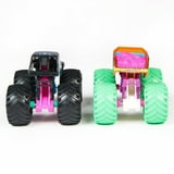 Monster Jam, 2-Pack Neon 1:64 Nitro Monster Trucks, Earth Shaker Vs. Grave Digger - Walmart.com