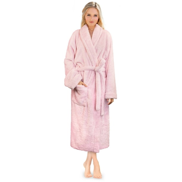 PAVILIA Premium Womens Plush Soft Robe Fluffy, Warm, Fleece Sherpa ...
