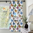 Butterfly and Splash Multicolor Pattern Blackout Curtains,Triple Weaved ...