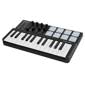 Pyle PMIDIKB10 - Compact MIDI Keyboard - USB Digital Piano Controller ...