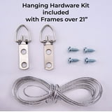 21x40 Frame White Real Wood Picture Frame Width 0.75 inches | Interior ...