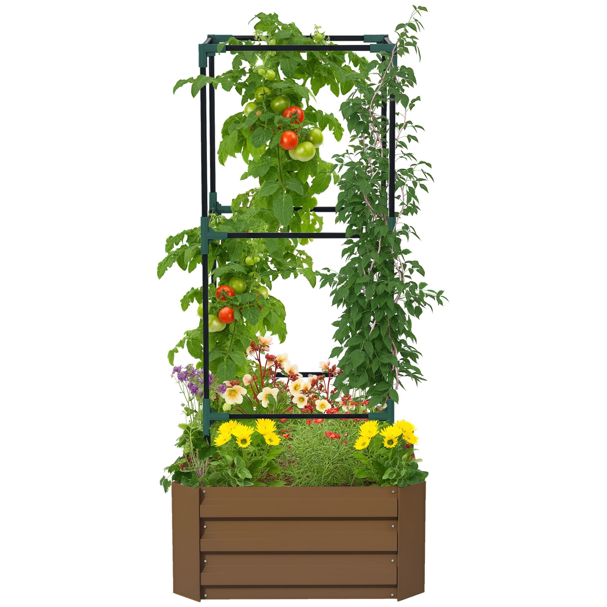 Click here for Outsunny Galvanized Raised Garden Bed With 3-Tier... prices