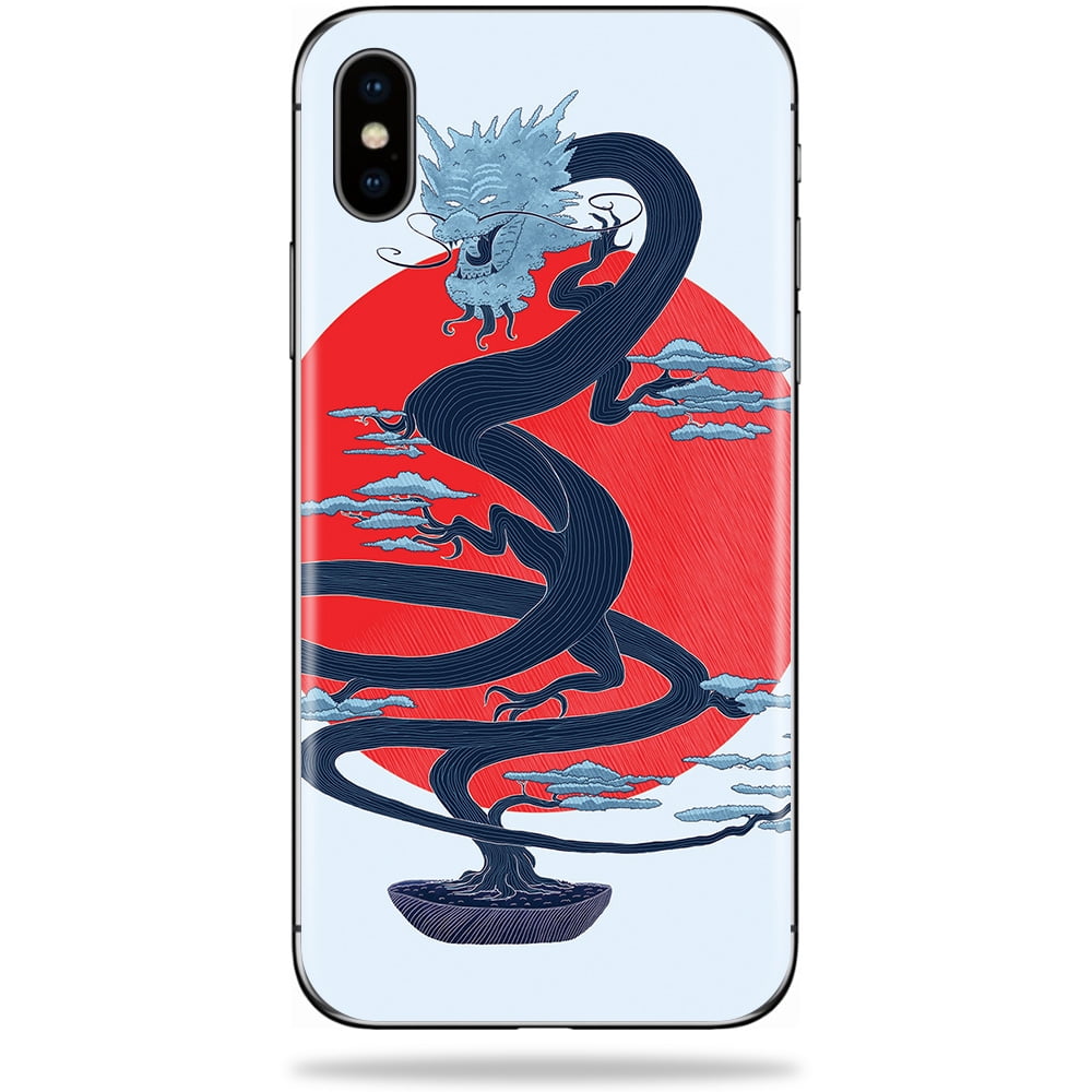 Skin Decal Wrap Compatible With Apple iPhone X Sticker Design Dragon ...