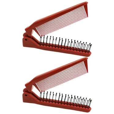 MODANU Folding Hair Brush, 4 Pcs Travel Portable Folding Hair Brush ...