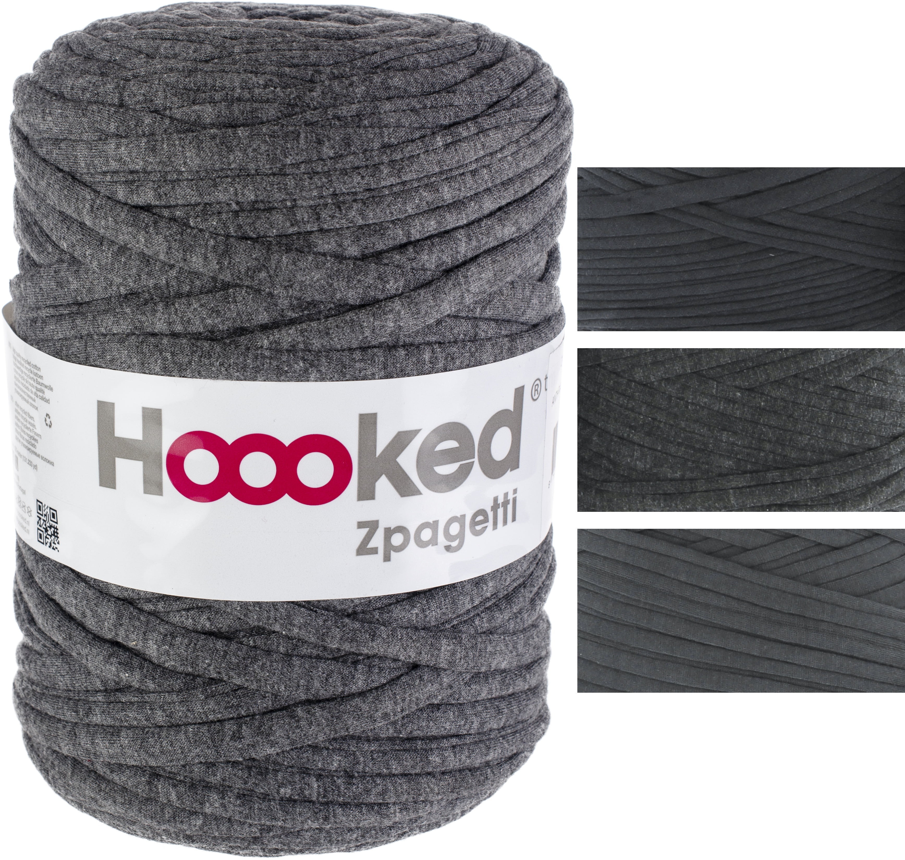 Hoooked Zpagetti Yarn-Anthracite Gray - Dark Gray Shades - Walmart.com