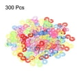 Uxcell S Shape Clips Connectors Rubber Band Plastic Kit with Box Muti ...