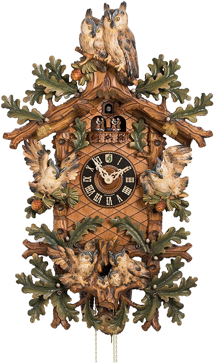 Cuckoo Clock of the year 2019 Owls, birds with nest - Walmart.com