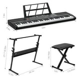 "Glarry 61-Key Electric Keyboard, Piano with Stand and Stool, Built-In ...