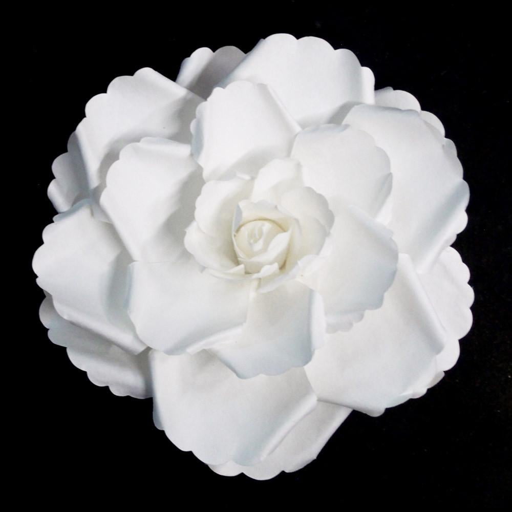 Rose Large Paper Flower, White, 12-Inch - Walmart.com