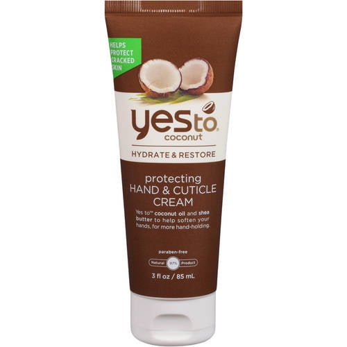Yes To Coconut Hydrate & Restore Protecting Hand & Cuticle Cream 3 Oz ...