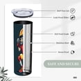 20 oz Stainless Steel Insulated Tumbler - Cartoon Football Player ...