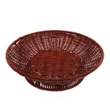 WHAMVOX Brown Imitation Rattan Fruit Tray for Storage with Elevated ...