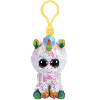 TY Beanie Boos - SUNSET the Unicorn (Glitter Eyes) (Plastic Key Clip ...