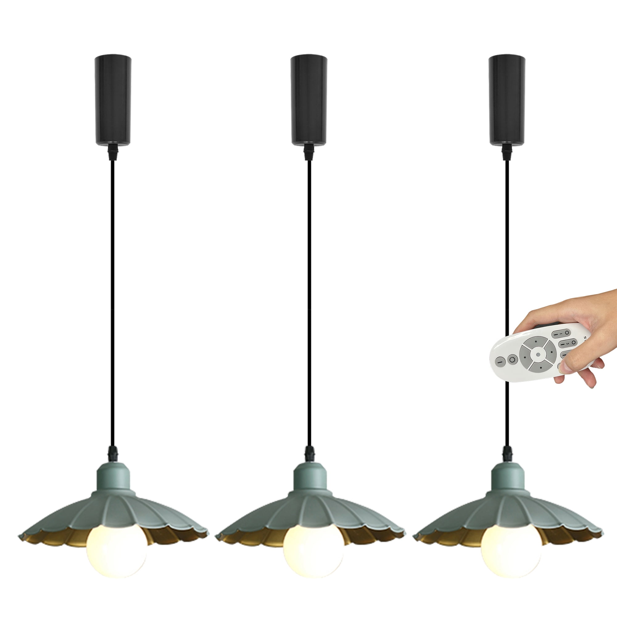 Kiven H Track Pendant Lightning with Remote Control,Adjustable Cord ...