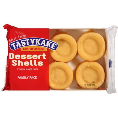 Tastykake Yellow Sponge Cake Dessert Shells 6 ct Tray - Walmart.com