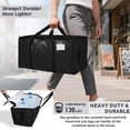 12 Pack Black Extra Large Heavy Duty Waterproof Storage Totes With ...