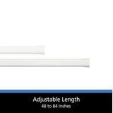 Mainstays Adjustable Oval Spring Tension Curtain Rod 48-84 in. Home ...